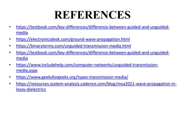 TYPES OF PROPAGATION FOR TRANSMISSION OF DATA IN UNGUIDED MEDIUM | PPTX