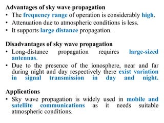 TYPES OF PROPAGATION FOR TRANSMISSION OF DATA IN UNGUIDED MEDIUM | PPTX