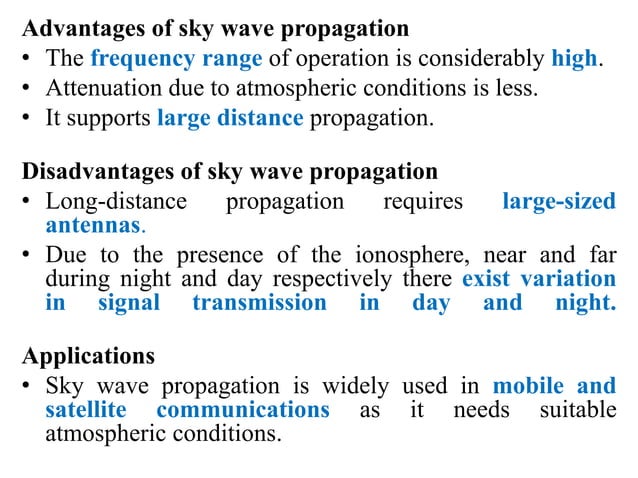 TYPES OF PROPAGATION FOR TRANSMISSION OF DATA IN UNGUIDED MEDIUM | PPTX
