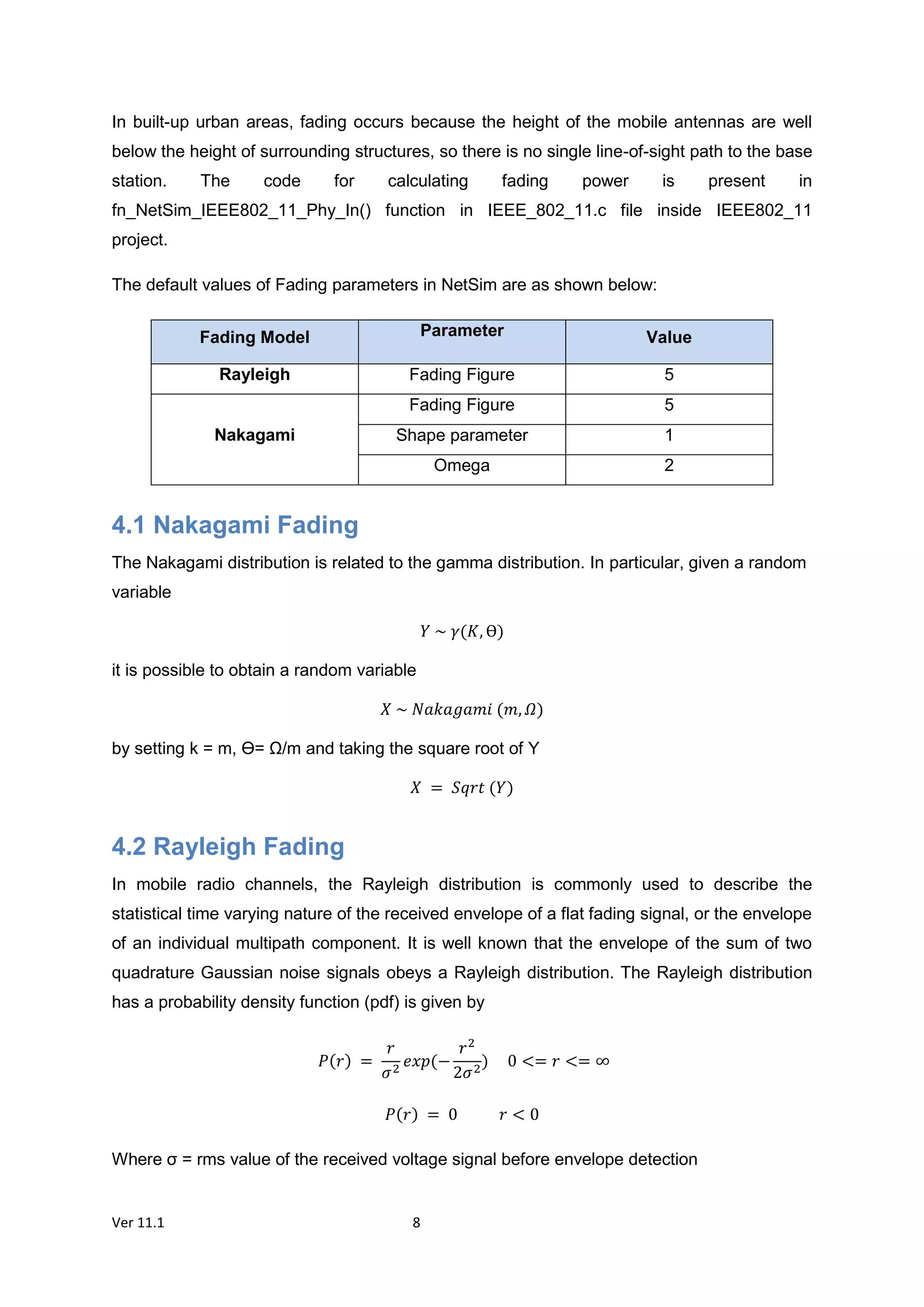 NetSim Technology Library- Propagation models | PDF