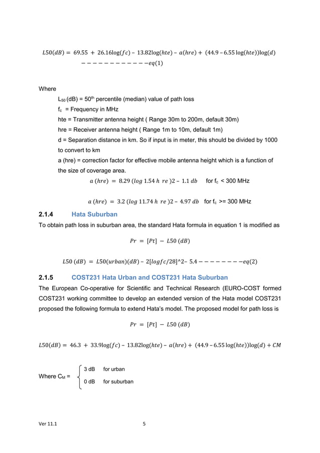NetSim Technology Library- Propagation models | PDF