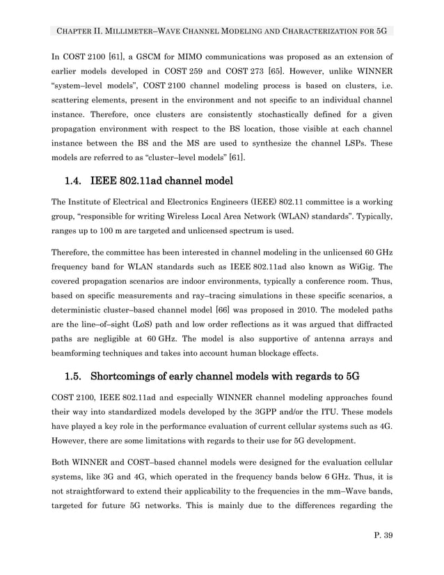 Propagation channel modeling at centimeter–and–millimeter–wave ...
