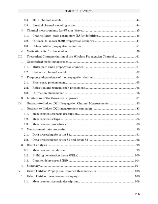 Propagation channel modeling at centimeter–and–millimeter–wave ...
