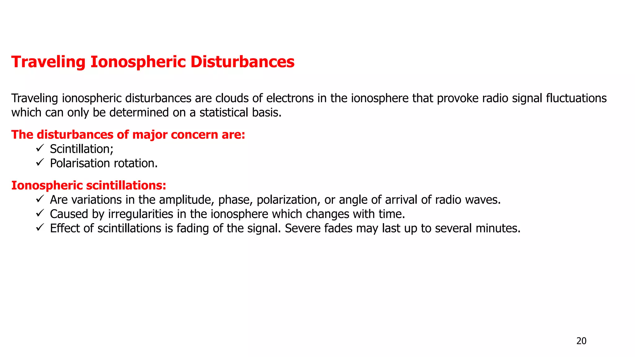 Propagation effects and their impact on satellite earth links | PDF