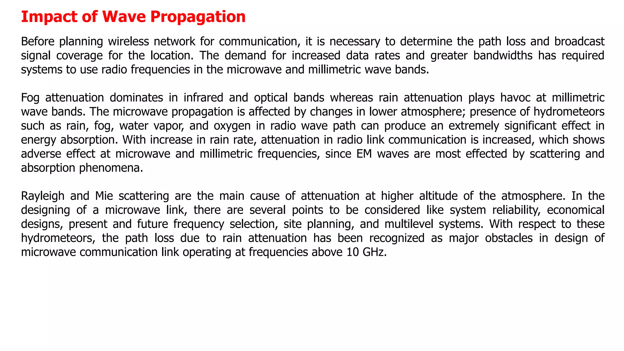 Propagation effects and their impact on satellite earth links | PDF