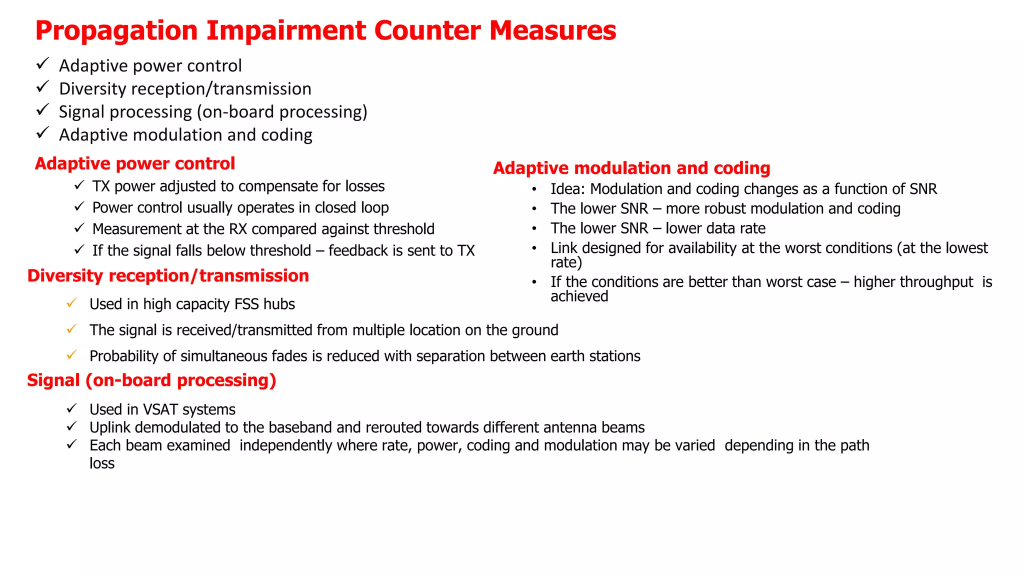 Propagation effects and their impact on satellite earth links | PDF