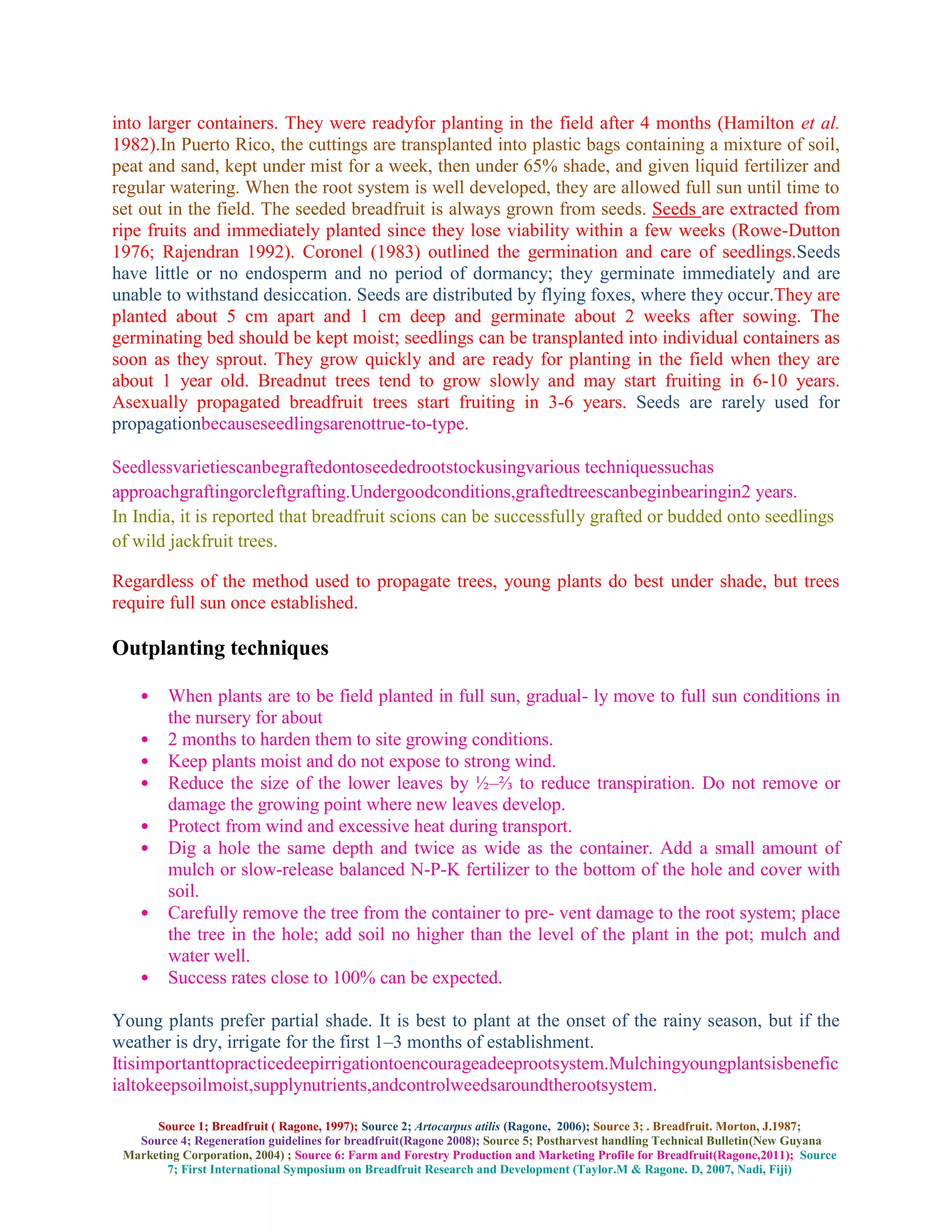 Propagation methods and planting materials | DOCX