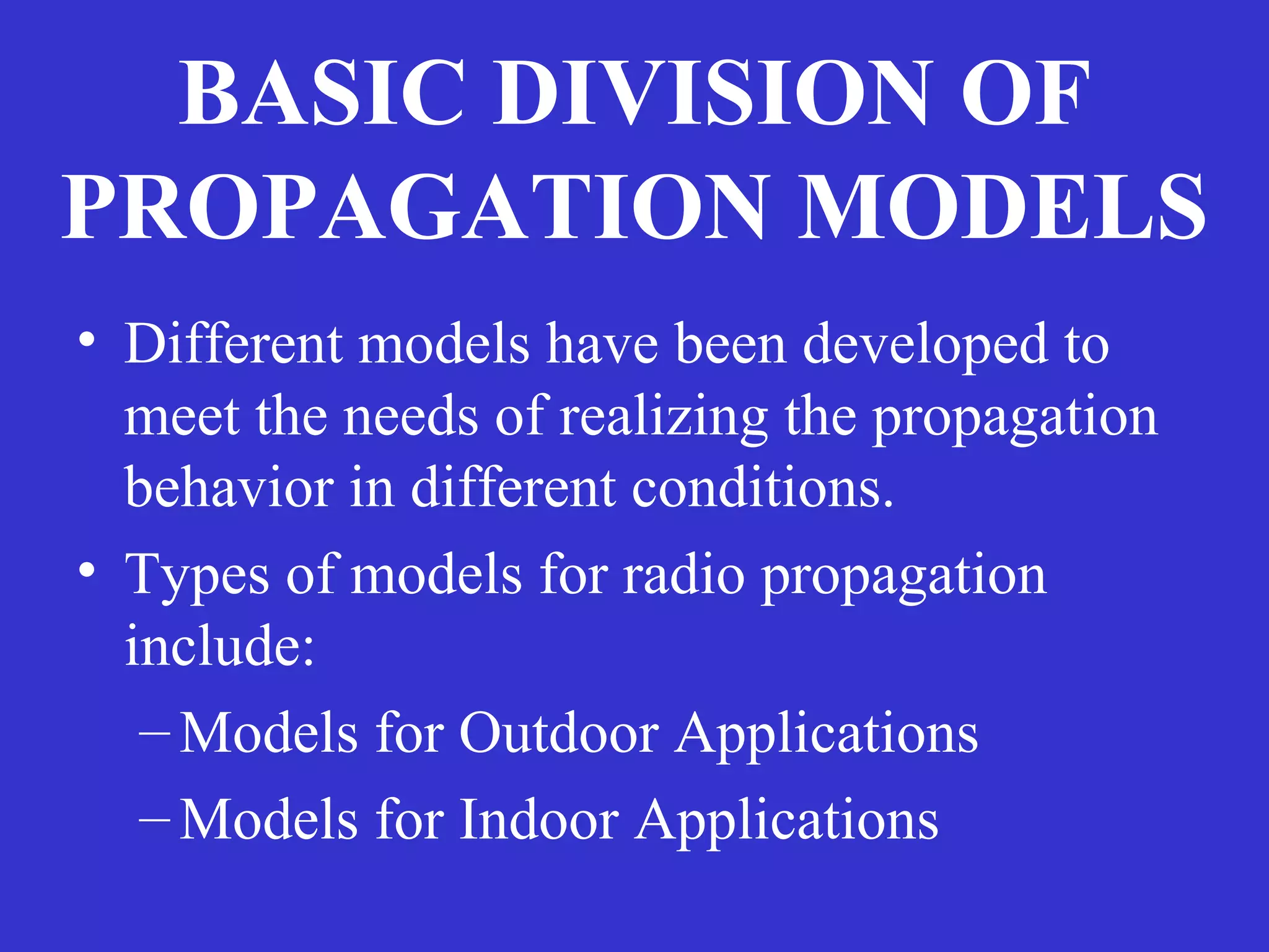 Propagation Models | PPT