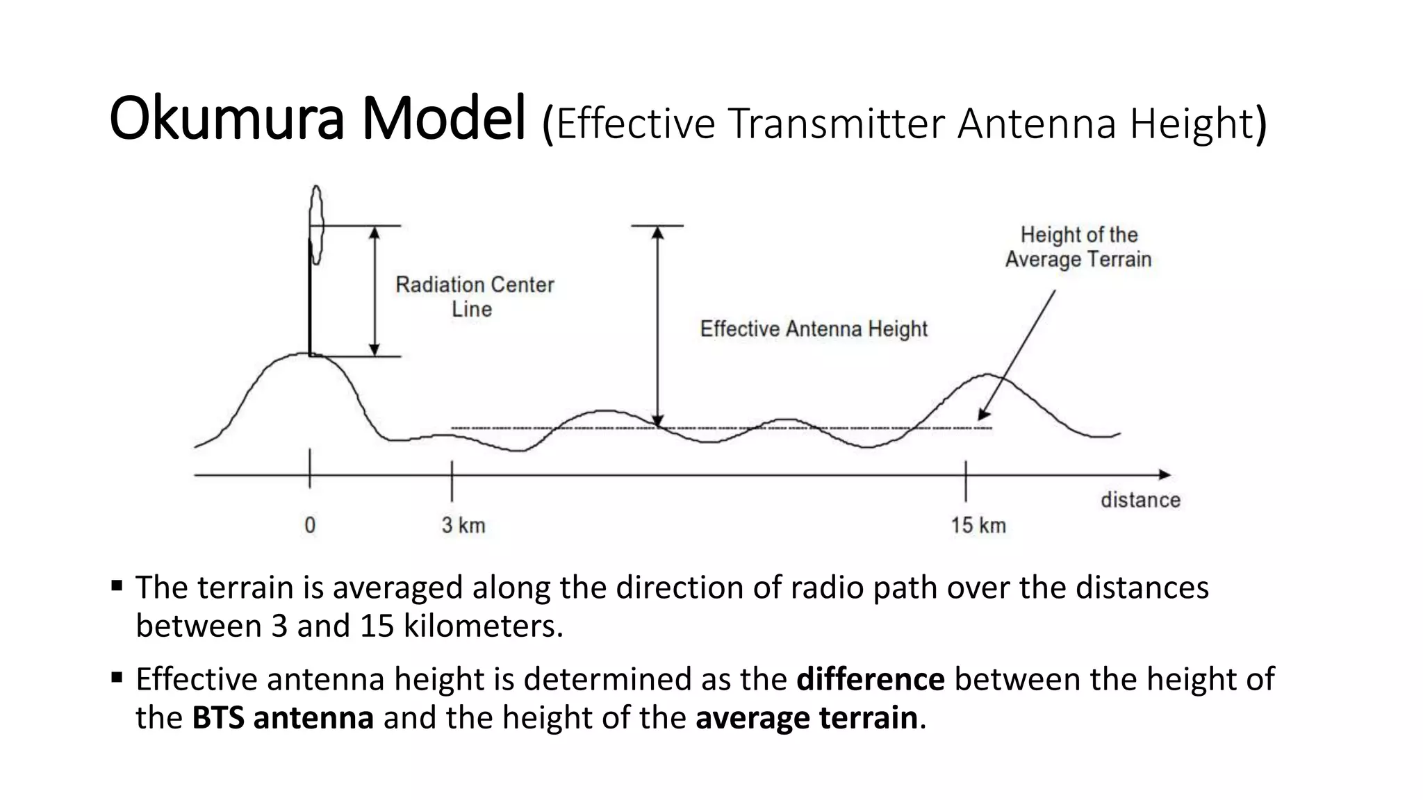 OKUMURA, HATA and COST231 Propagation Models | PPTX