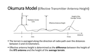 OKUMURA, HATA and COST231 Propagation Models | PPTX