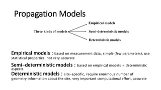 OKUMURA, HATA and COST231 Propagation Models | PPTX