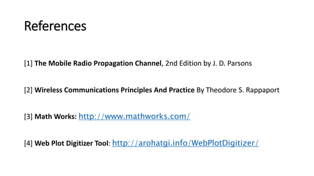 OKUMURA, HATA and COST231 Propagation Models | PPTX