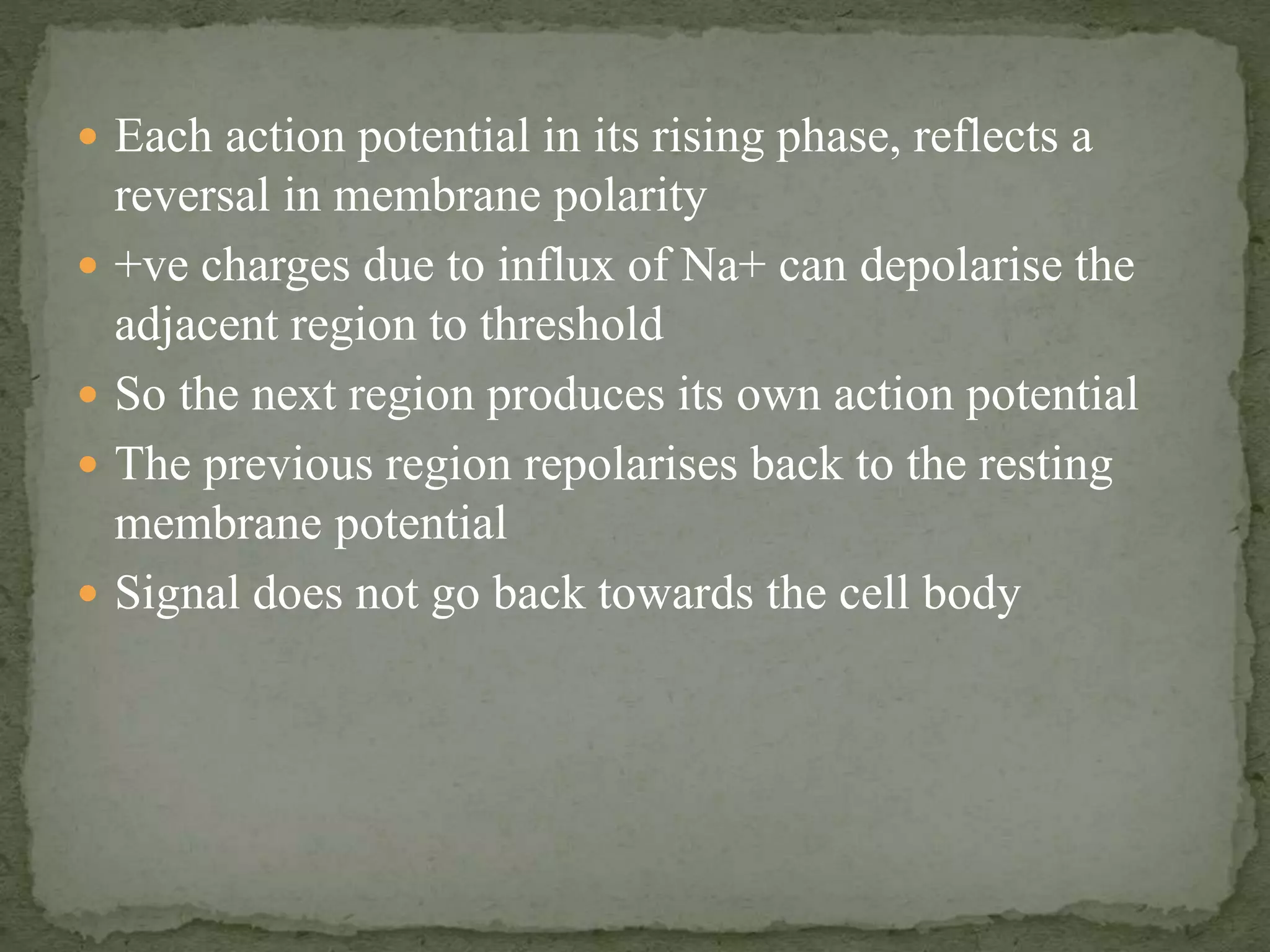 Propagation of action potential | PPTX