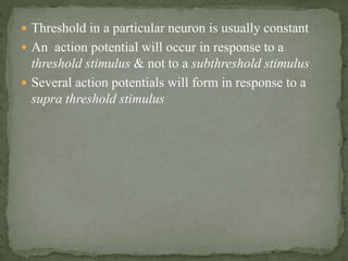 Propagation of action potential | PPTX