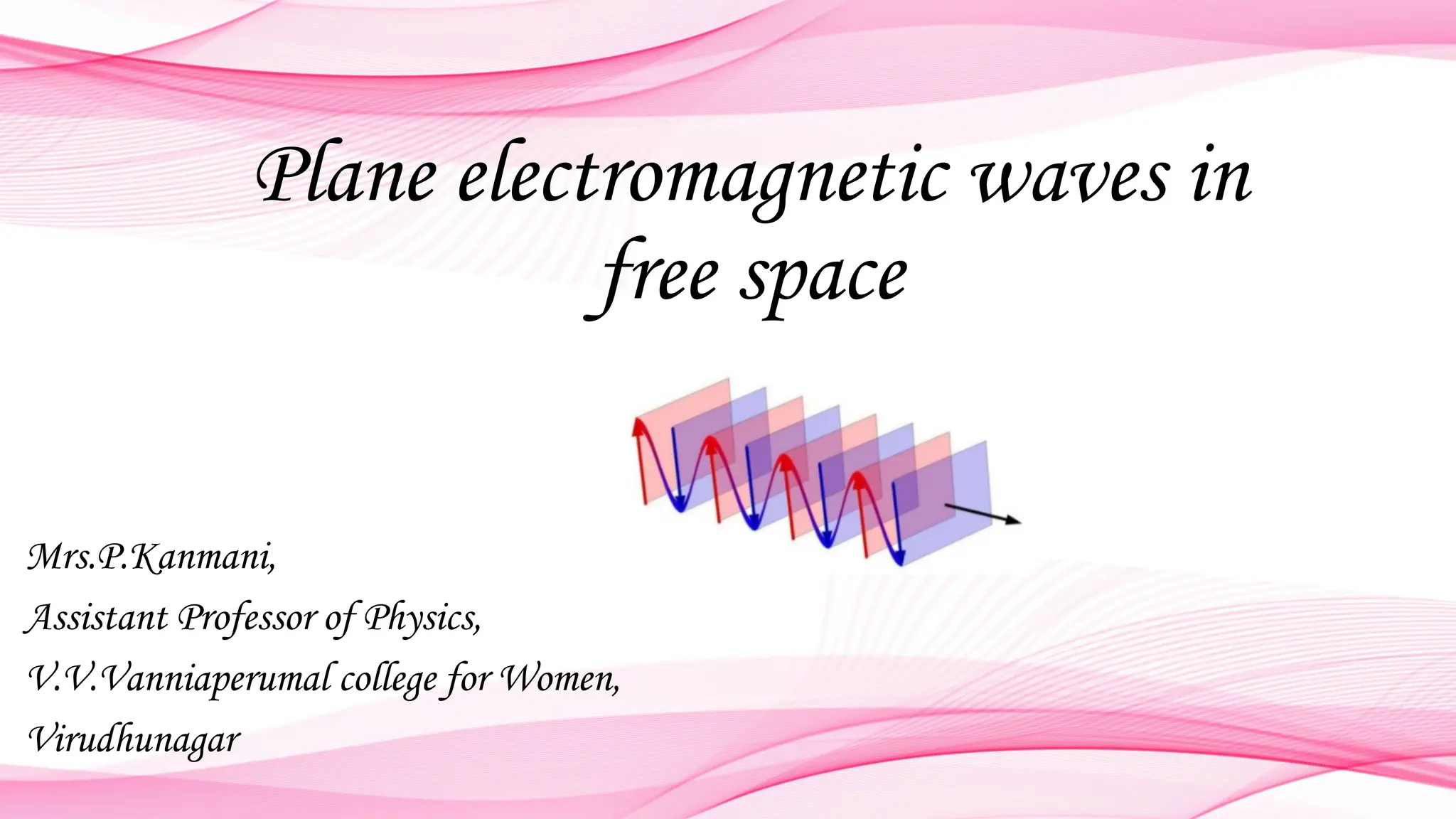 Propagation of electromagnetic waves in free space.pptx