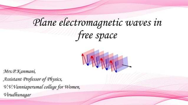 Propagation of electromagnetic waves in free space.pptx