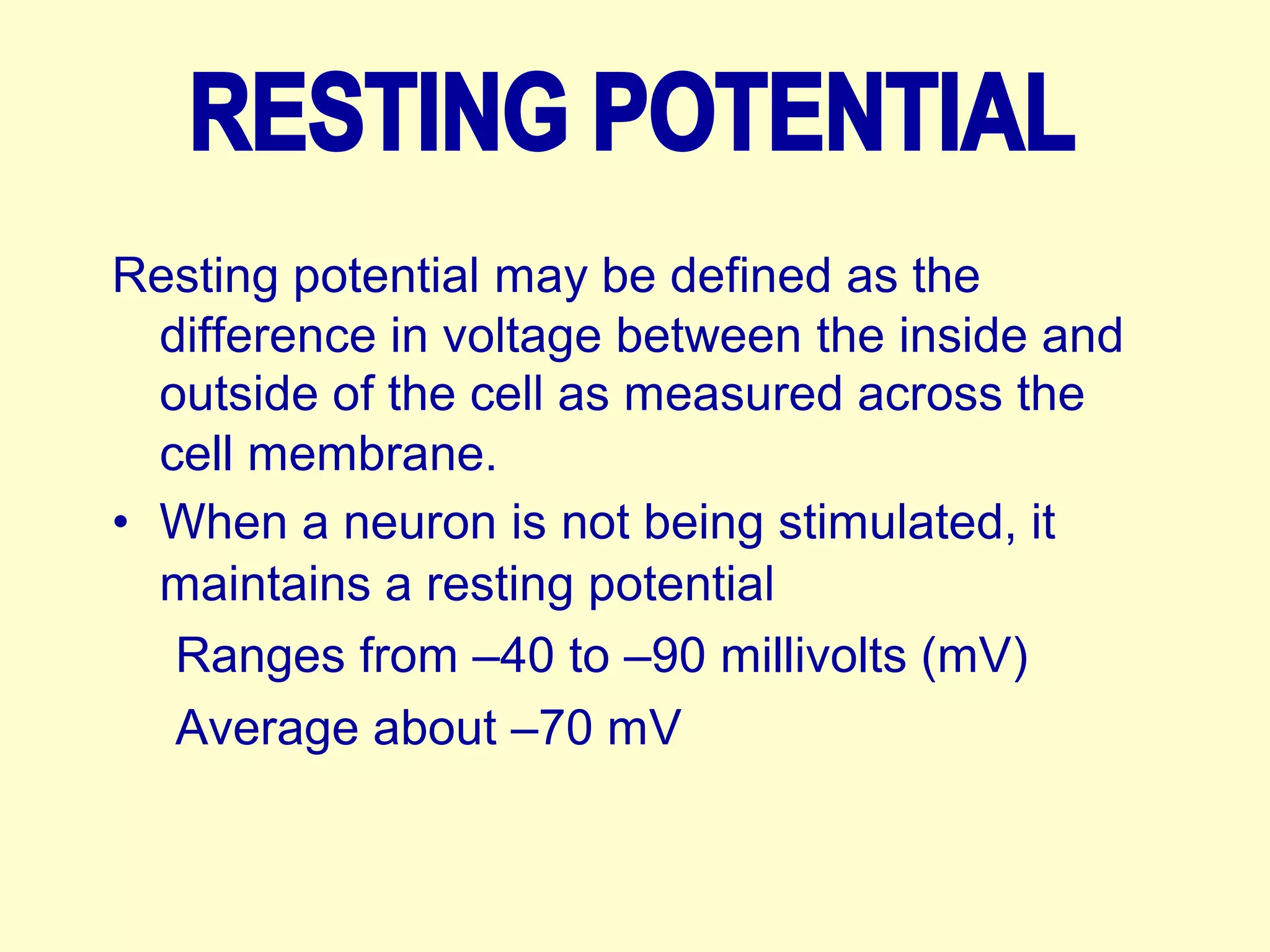 Propagation of nerve impulses | PPTX