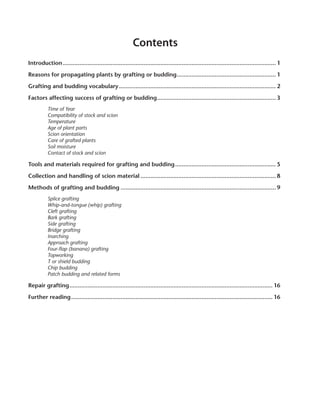 Propagation of plants grafting and budding | PDF