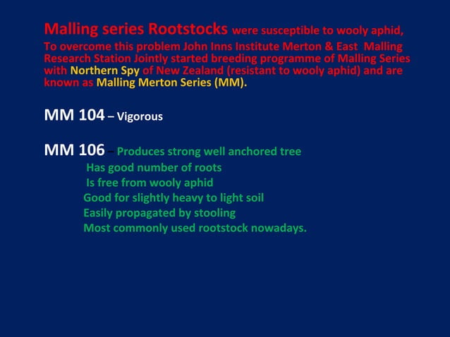 Propagation of rootstocks in temperate fruits final. ROOTSTOCK . WHAT ...