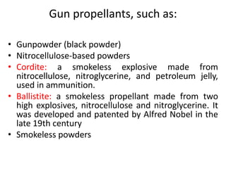 Propallent burning | PPTX | Arms & Ammunition | Sensitive Topics