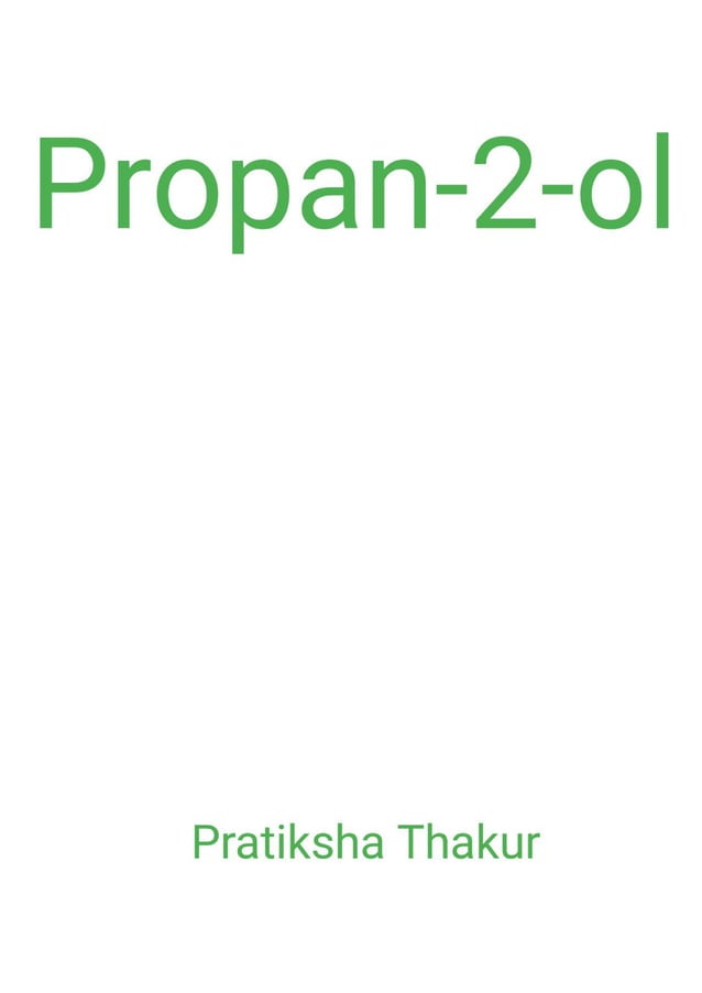 Propan-2-ol | PDF