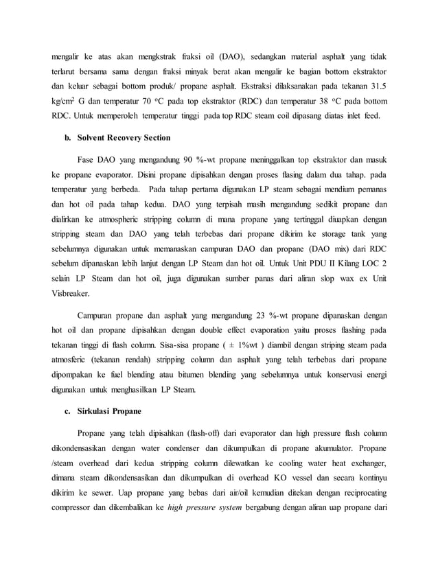 Propane deasphalting unit | PDF