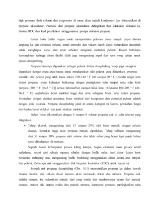 Propane deasphalting unit | DOCX