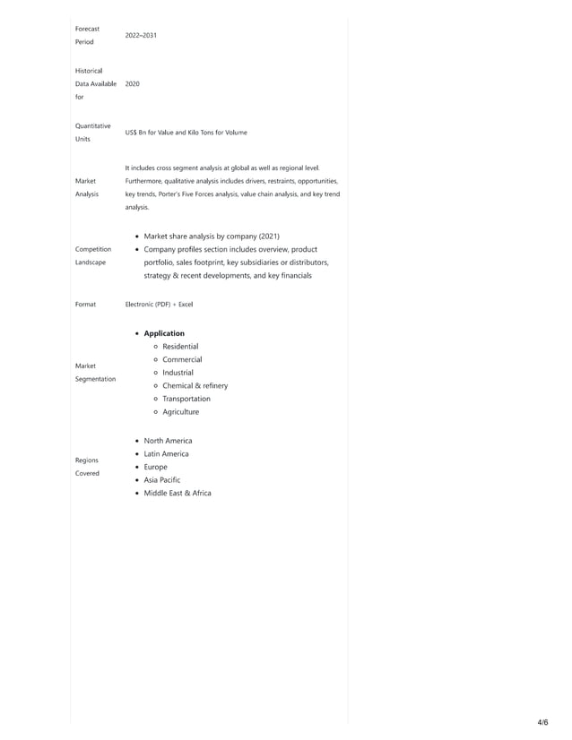 Propane Market Outlook 2031 | PDF