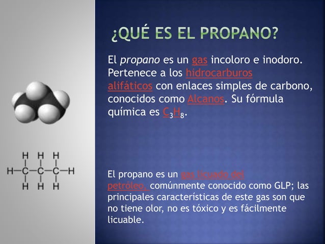 Propano como combustible | PPTX
