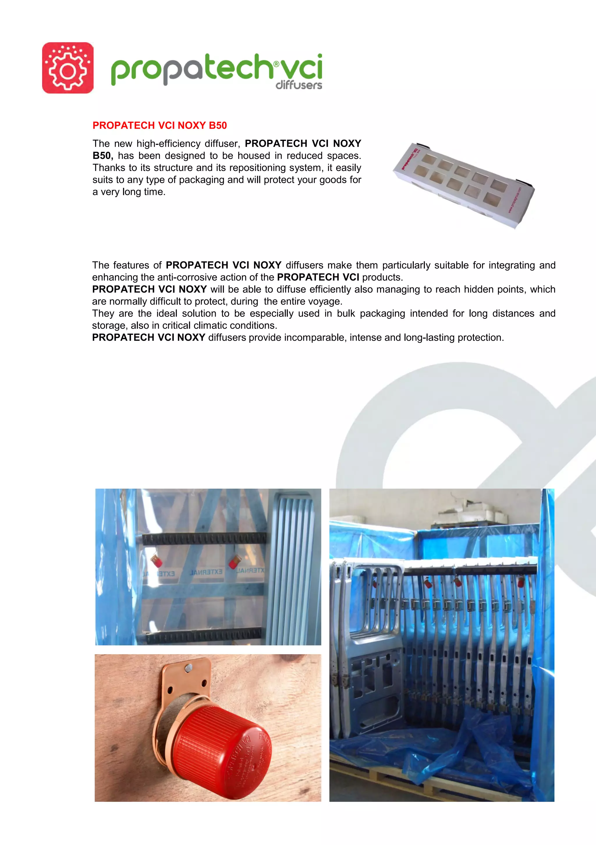 Diffuser with anticorrosive mini tablets Propatech vci noxy | PDF