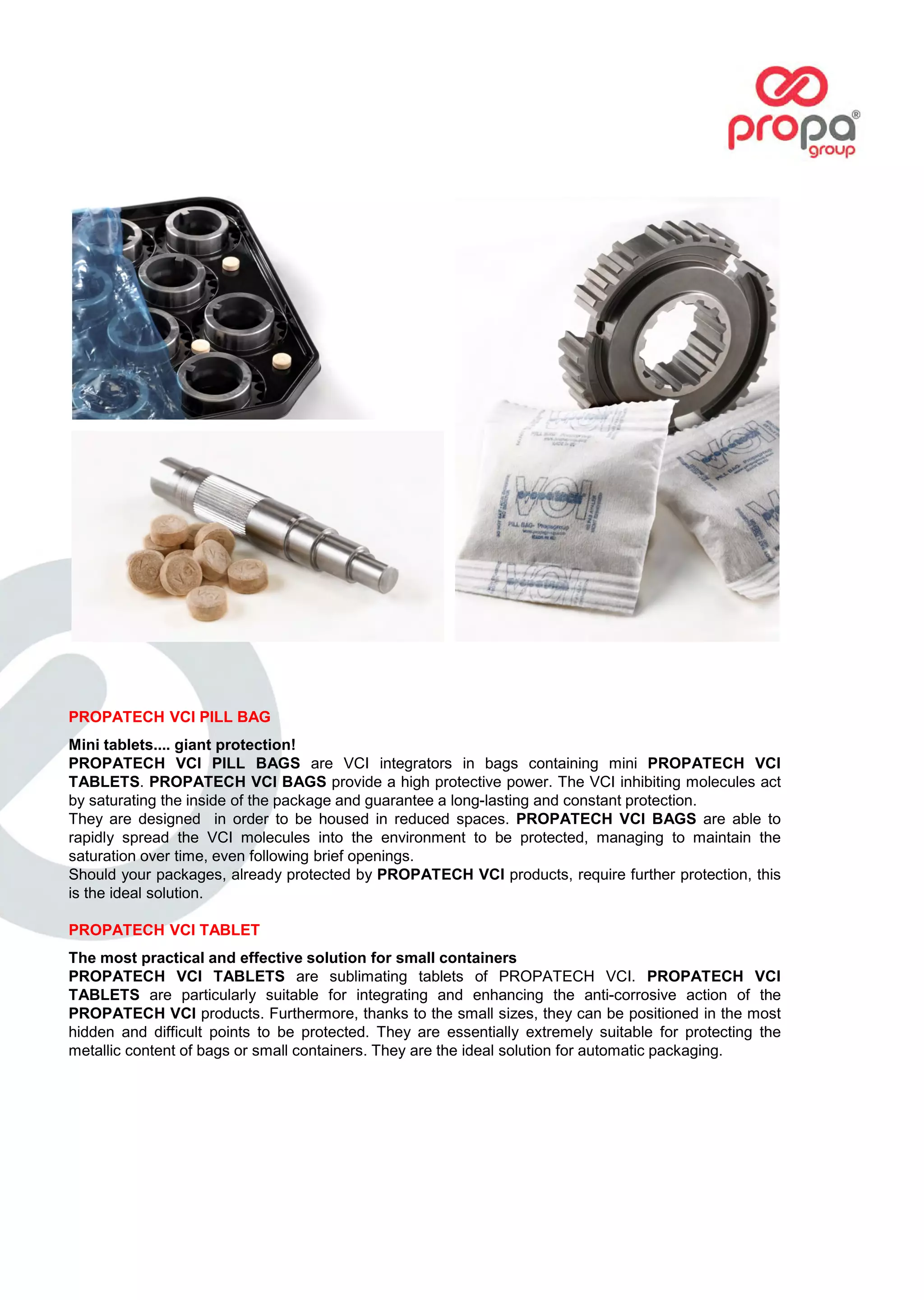 Diffuser with anticorrosive mini tablets Propatech vci noxy | PDF