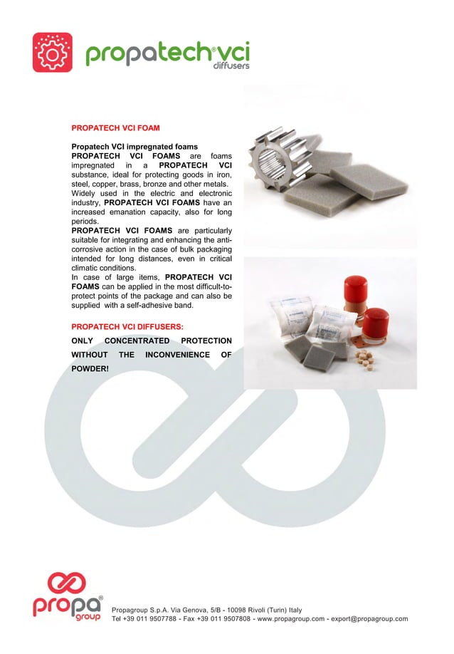 Diffuser with anticorrosive mini tablets Propatech vci noxy | PDF