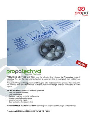 Co-extruded anticorrosive Propatech vci film | PDF | Chemistry | Science