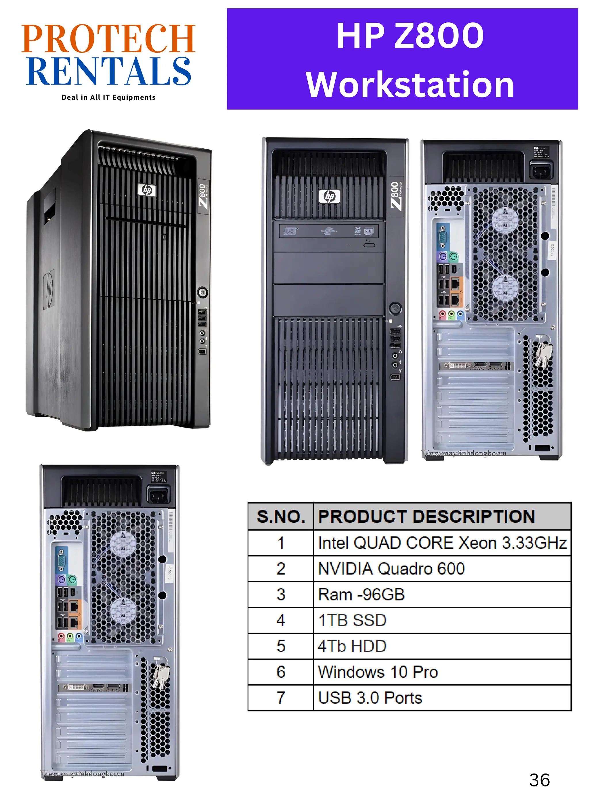 laptop and computer catalogue From Protech Rentals | PDF