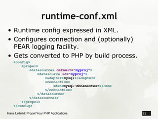 Propel Your PHP Applications | PPT