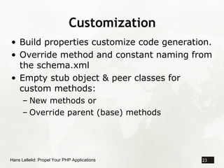 Propel Your PHP Applications | PPT