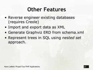 Propel Your PHP Applications | PPT