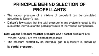 Propellants in aerosols | PPTX