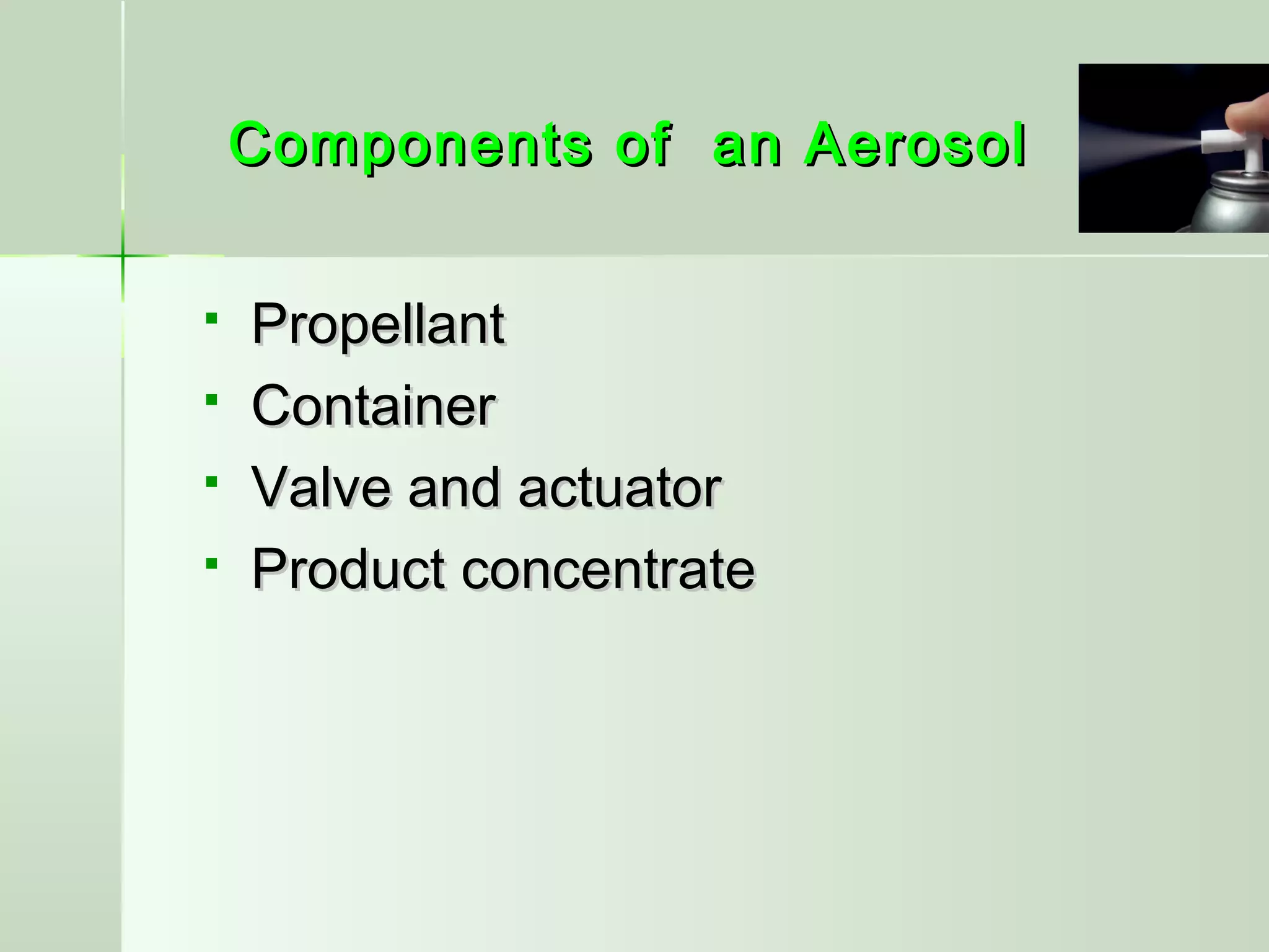 Propellants in-pharmaceutical-aerosols | PPT