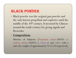 Propellant type and combustion property | PDF