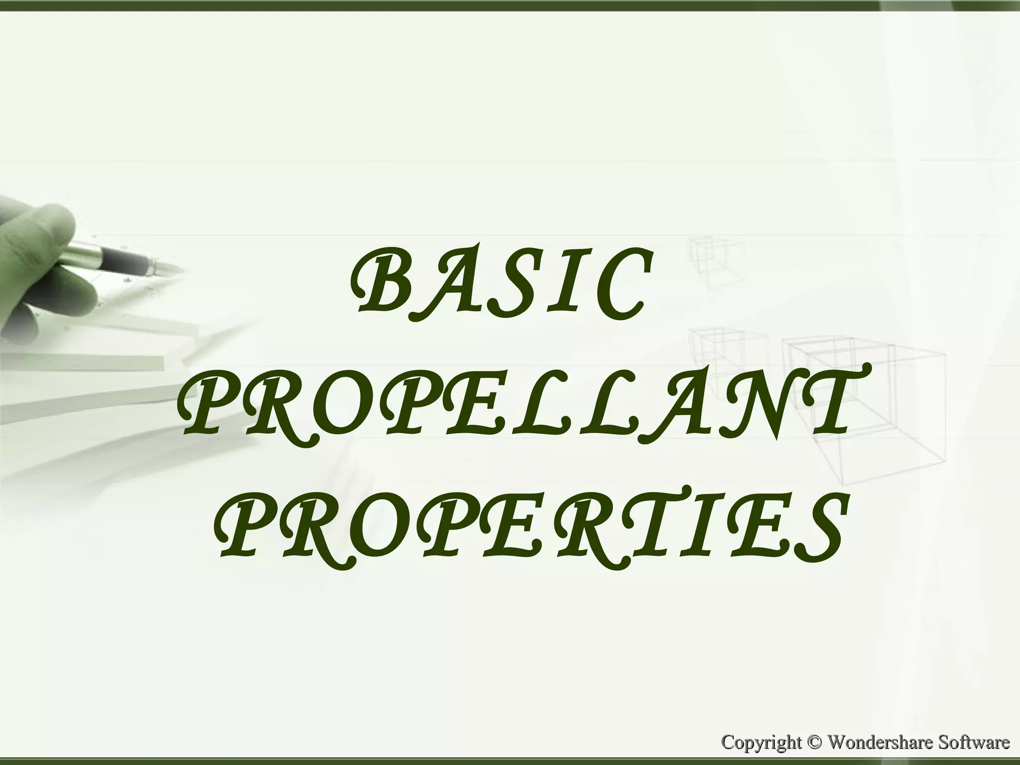 Propellents | PPT