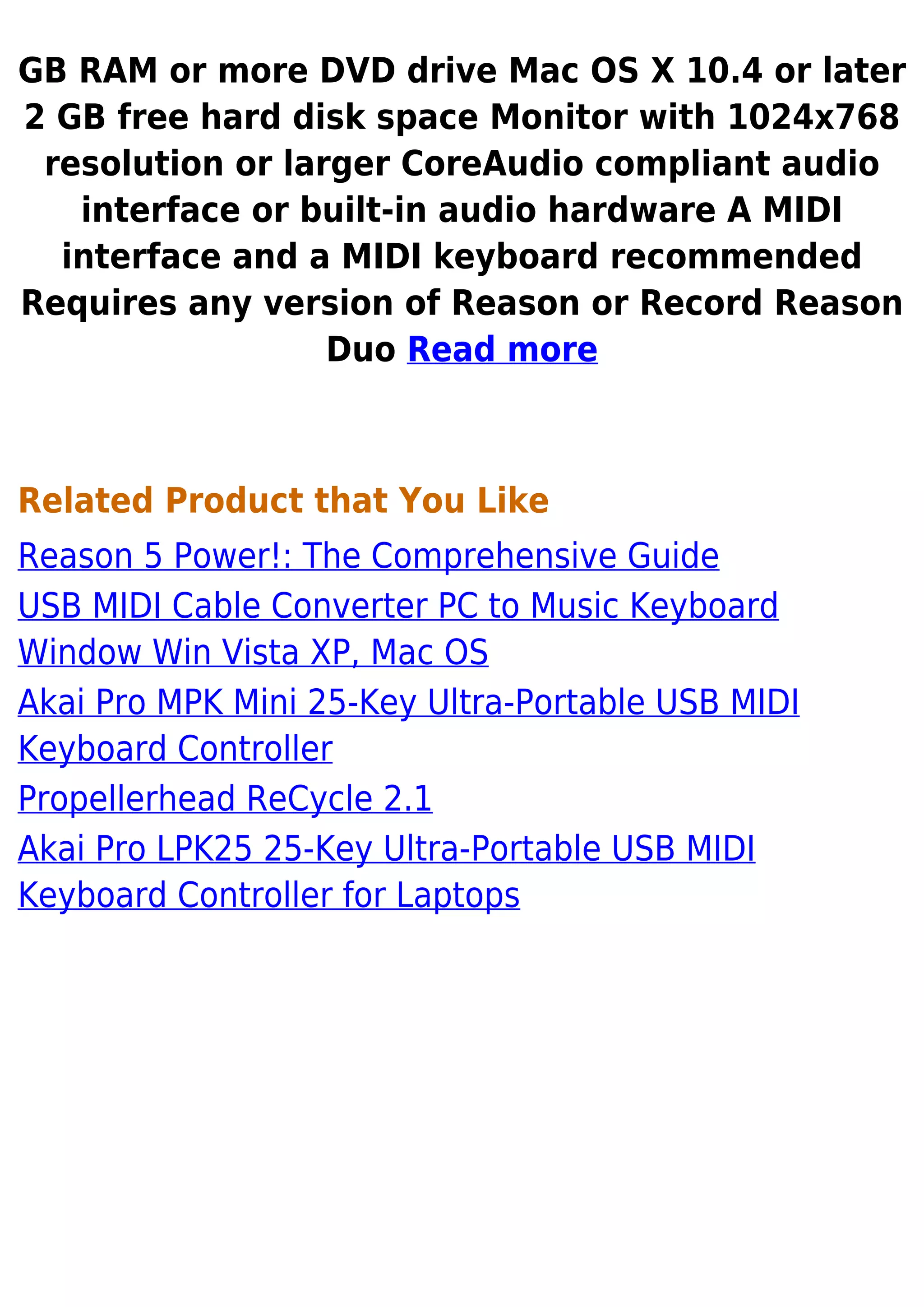 Propellerhead reason 5 [old version] | PDF
