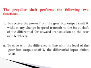 Propeller shaft | PPTX