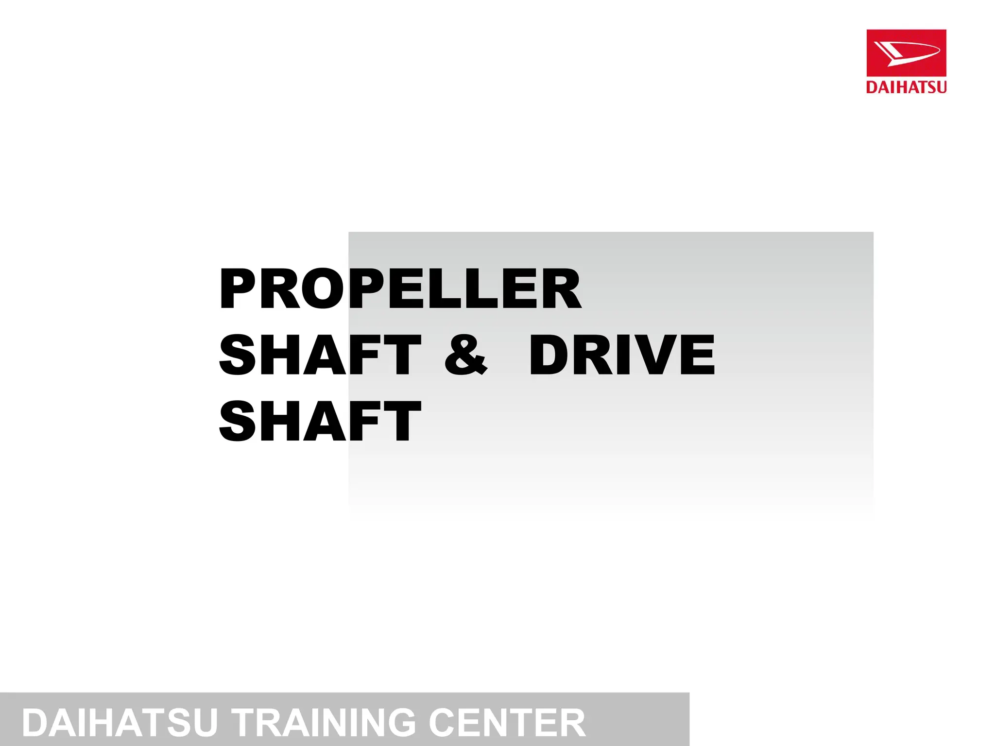 Mengenalsistem propeller shaft di bagian mobil | PPT