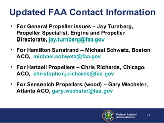 Airworthiness: Potential for Propeller Failures | PPT