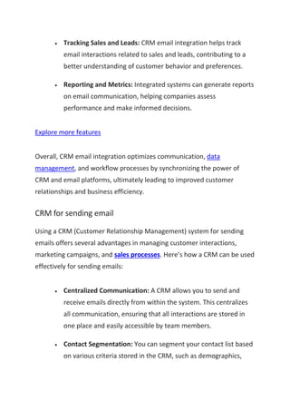 Propel Your Business Ahead With Seamless CRM Email Integration ...