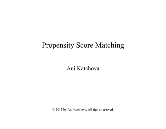 Propensity Score Matching with deferent methods | PDF