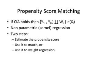 Propensity score matching overview | PDF