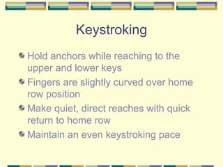 Proper Keyboarding Technique | PPT