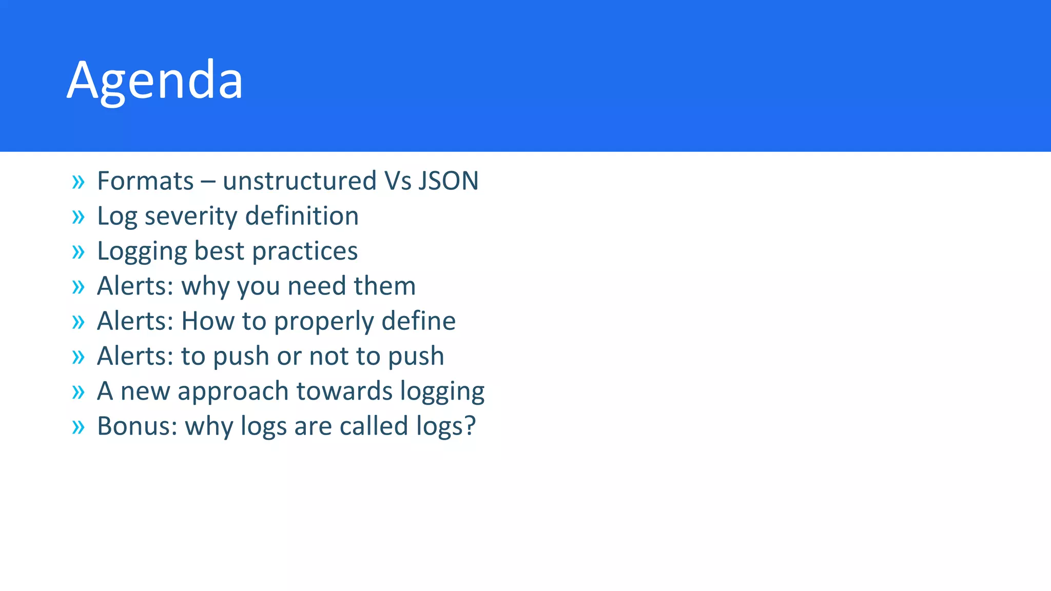 Production debugging & Logging | PPT
